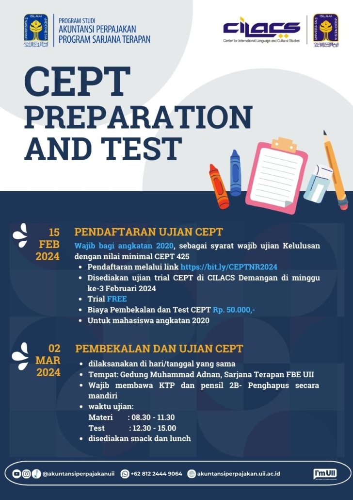 CEPT Preparation and Test Prodi Akuntansi Perpajakan - Universitas ...